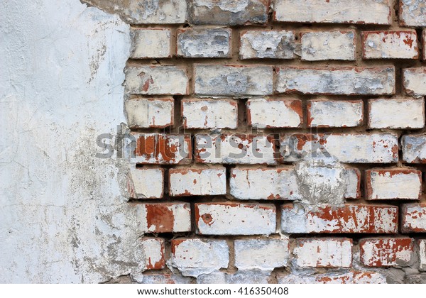 Texture Stone Wall Stone Section Limestone Stock Photo 416350408 ...