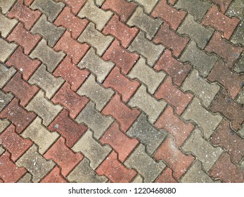 Texturepattern Concrete Block Floorbackgroundtwo Tone Colorwalk Stock ...