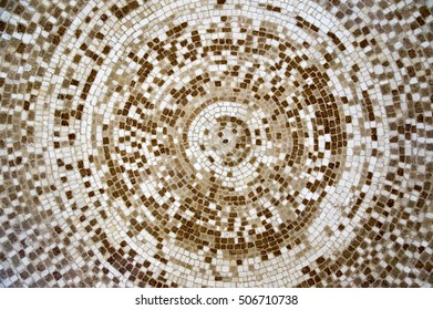 Textures Bricks Ceiling Circle Brown White Stock Photo 506710738 ...