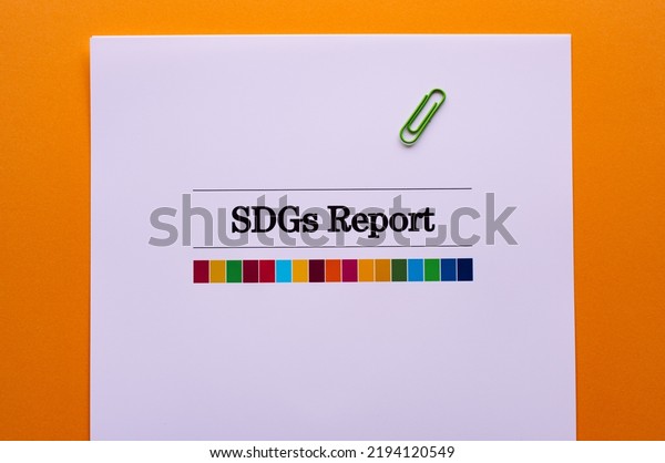 There Dummy Document Sdgs Report On Stock Photo 2194120549 | Shutterstock