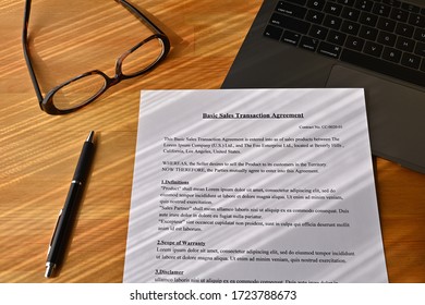 10 Basic sales transaction agreement Images, Stock Photos & Vectors ...