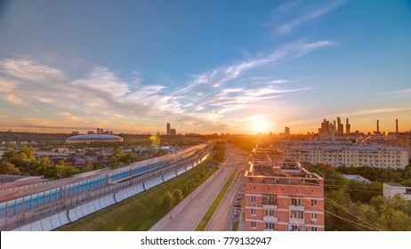 Third Ring Road Traffic Sunset Timelapse Stock Photo 779132947 ...