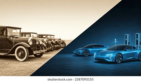 ภาพ Comparing Changes 1900s 2020s Comparing Old ที่สร้างโดย AI ...