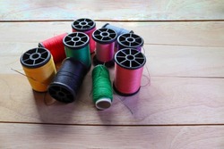 Sewing thread and pins frame, an Industrial Photo by Alexander62