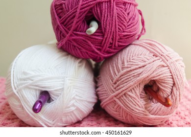 Three Balls Wool Stock Photo 450161629 | Shutterstock