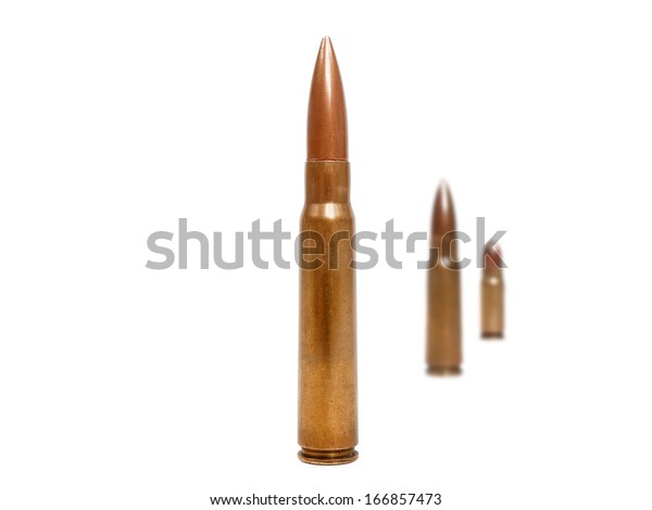 Three Bullets Two Them Blurred Deep Stock Photo (Edit Now) 166857473