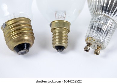 Three Different Types Light Sources Lamp Stock Photo 1044262522 ...