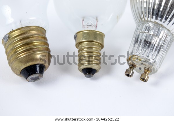 Three Different Types Light Sources Lamp Stock Photo 1044262522 ...