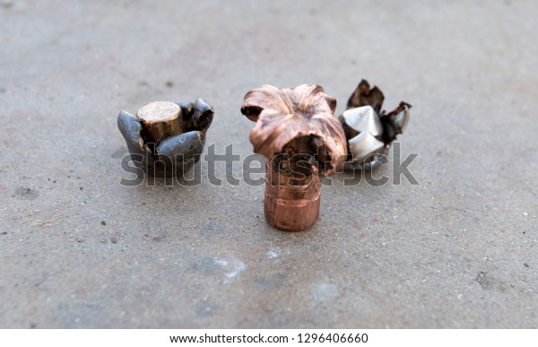 Three Fired Hunt Bullets On Stone Stock Photo 1296406660 | Shutterstock