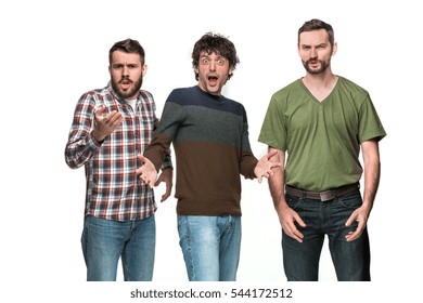 Three Men Smiling Looking Camera Stock Photo 544172530 | Shutterstock
