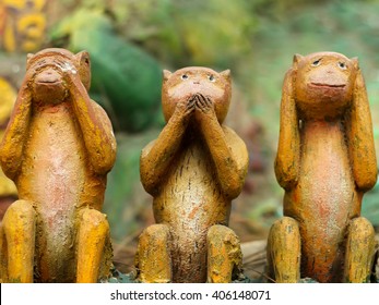 Three Monkeys Stock Photo 406148071 | Shutterstock