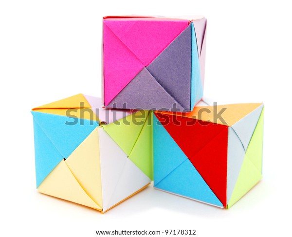 Three Origami Blocks Stock Photo 97178312 | Shutterstock