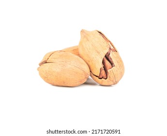 Three Pecans Shell Isolated On White Stock Photo 2171720591 | Shutterstock