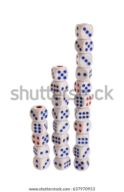 Three Step Increase Bar Graph Dice Stock Photo 637970953 | Shutterstock
