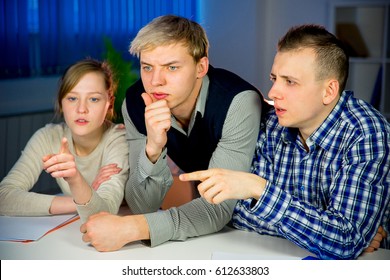 Three Students Work Stock Photo 612633803 | Shutterstock