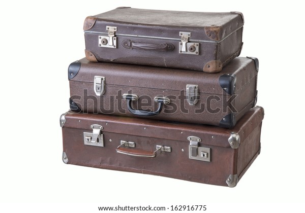 Three Suitcases Large Medium Small Stock Photo (Edit Now) 162916775