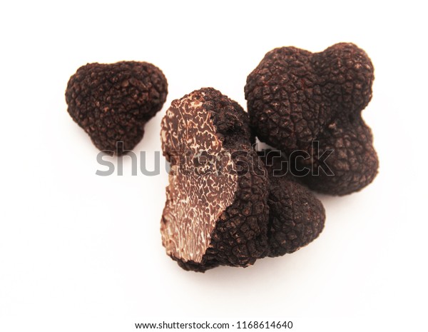 Three Truffles One Section Isolated On Stock Photo 1168614640 ...