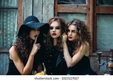 Three Witches Looking Camera Stock Photo 1023127027 | Shutterstock