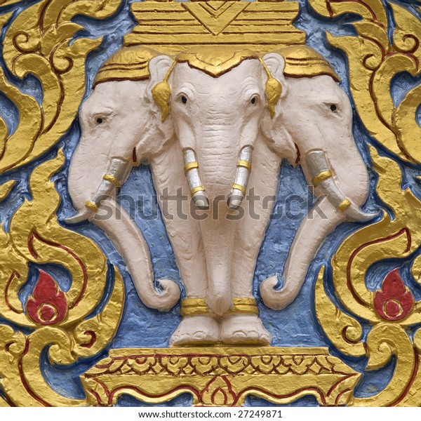 Threeheaded Elephant Statue Stock Photo 27249871 | Shutterstock