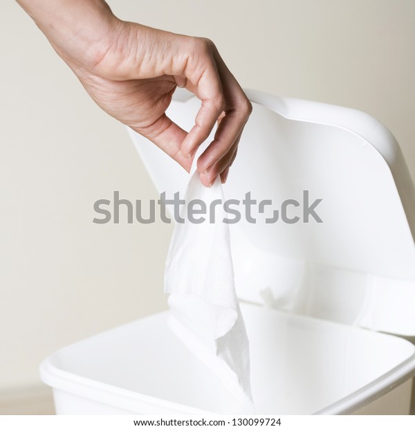 Throwing Away Tissue Stock Photo (Edit Now) 130099724