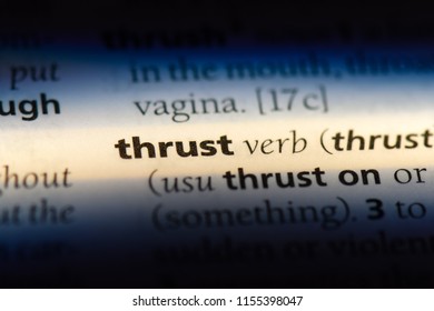 Thrust Word Dictionary Thrust Concept Stock Photo 1155398047 | Shutterstock
