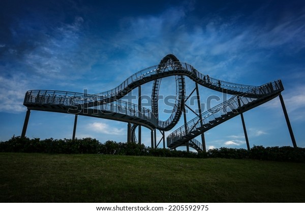 Tiger Turtle Walkable Roller Coaster Sculpture Stock Photo 2205592975 ...