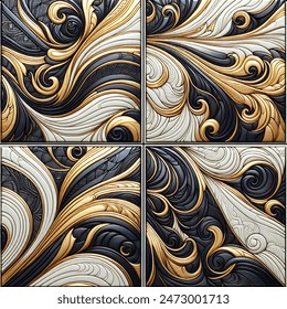 Tile Patterns Series Whose Sides Can AI-generated image 2475399615 ...