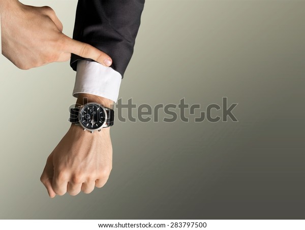 Time Checking Time Urgency Stock Photo (Edit Now) 283797500