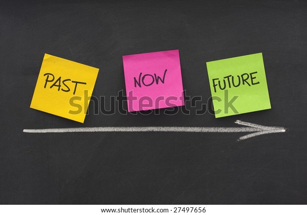 Time Concept Past Present Future Colorful Stock Photo 27497656 ...