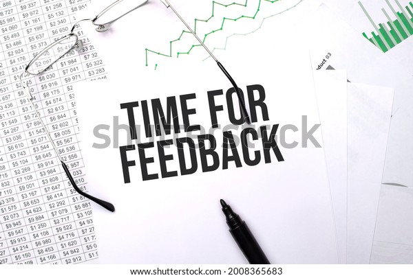 Time Feedback Conceptual Background Chart Papers Stock Photo 2008365683 ...