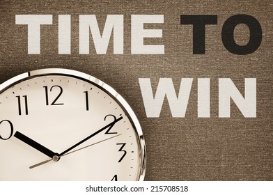 Time Win Concept Clock Face Stock Photo 215708518 | Shutterstock
