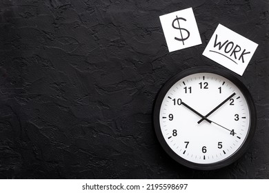 Time Work Wall Clock Signs Icons Stock Photo 2195598697 | Shutterstock