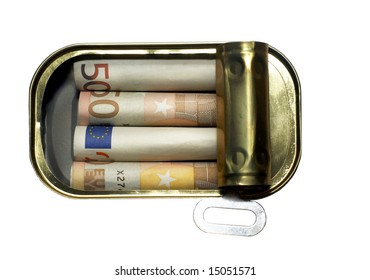 Tin Notes Inside On White Background Stock Photo 15051571 | Shutterstock