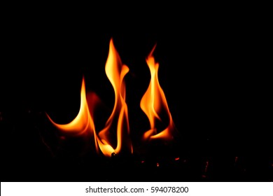 Tiny Fire Flame On Dark Backgroundfire Stock Photo 594078200 | Shutterstock