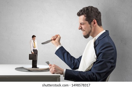 Two Little Men Screaming Big Angry Stock Photo (Edit Now) 151741274