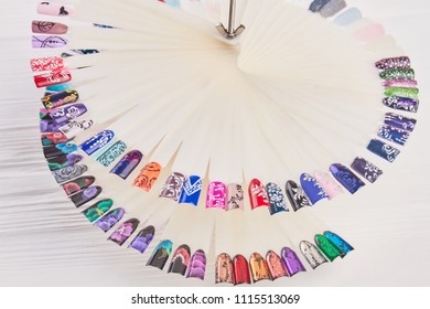 Tips Example Nail Design Big Collection Stock Photo 1115513069 ...
