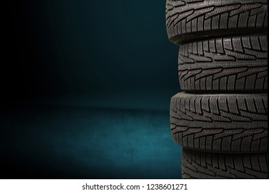 Tires Objects Isolated On Background Stock Photo 1238601271 | Shutterstock