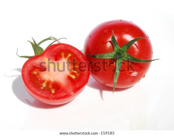 Tomato Cut Half Stock Photo (Edit Now) 159185