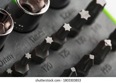 Tool Box Attachments Bits Different Shapes Stock Photo 1803303853 ...