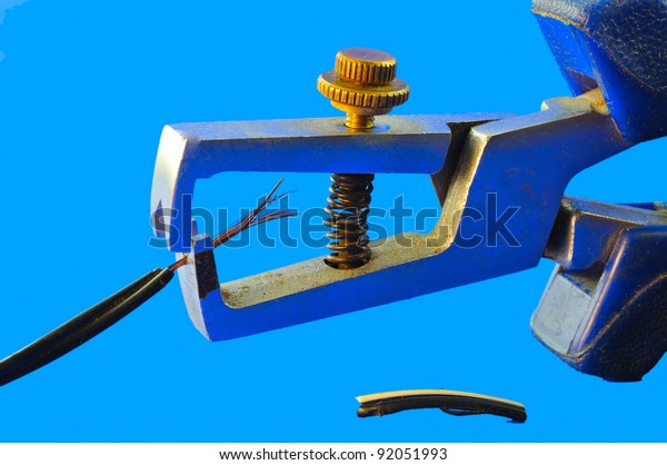 Tool Removing Insulation Electrical Cables Cable Stock Photo (Edit Now ...