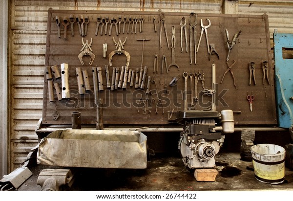 Tools Auto Mechanic Workshop Stock Photo 26744422 | Shutterstock