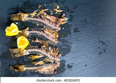 Top Down Fish Skeleton Bones Without Stock Photo 401826091 | Shutterstock
