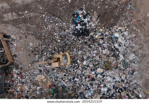 Top Overhead View Garbage Dump On Stock Photo 2054251319 | Shutterstock