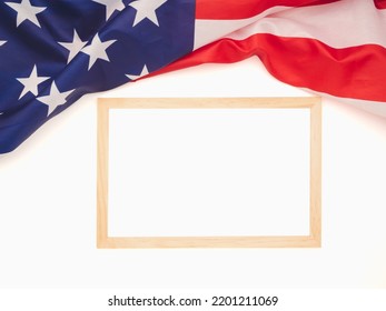 Top View American Flag Empty Mini Stock Photo 2201211069 | Shutterstock