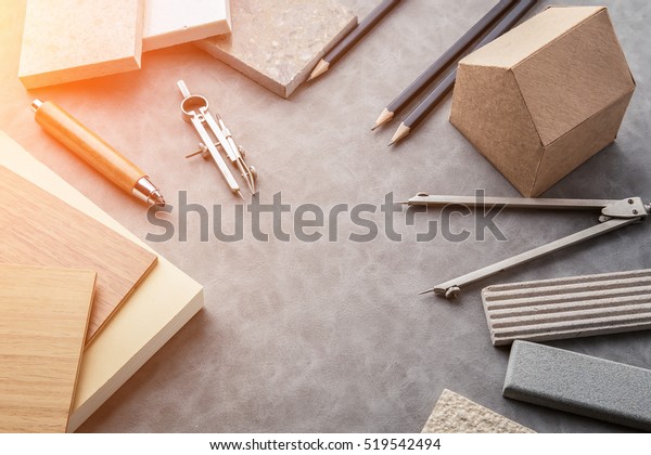 Top View Architects Table Stuff Modern Stock Photo 519542494 | Shutterstock