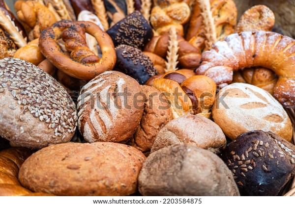 Top View Assortment Different Kind Cereal Stock Photo 2203584875 ...