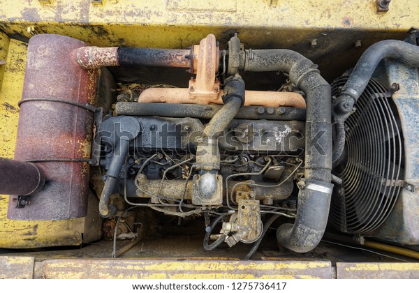 Top View Backhoe Engine Stock Photo 1275736417 | Shutterstock