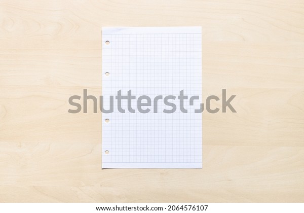 Top View Blank Sheet Squared Paper Stock Photo 2064576107 | Shutterstock