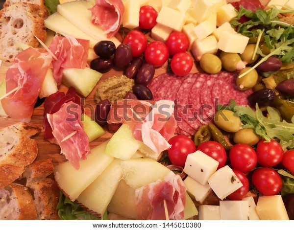 Top View Brunch Buffet Table Filled Stock Photo (Edit Now) 1445010380