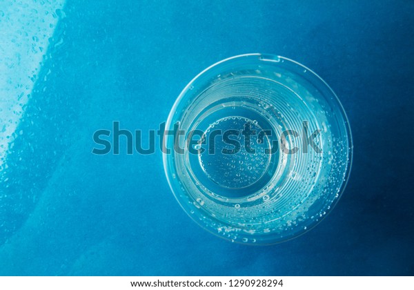 Top View Disposable Plastic Cups Water Stock Photo 1290928294 ...
